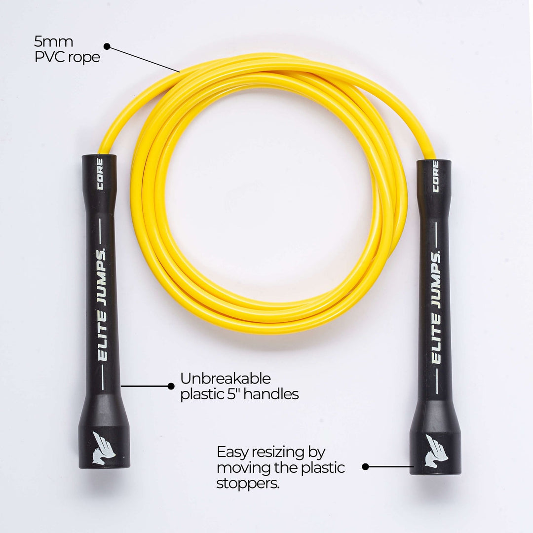 Core Jump Rope - 5mm PVC Fitness Skip Rope | Elite Jumps