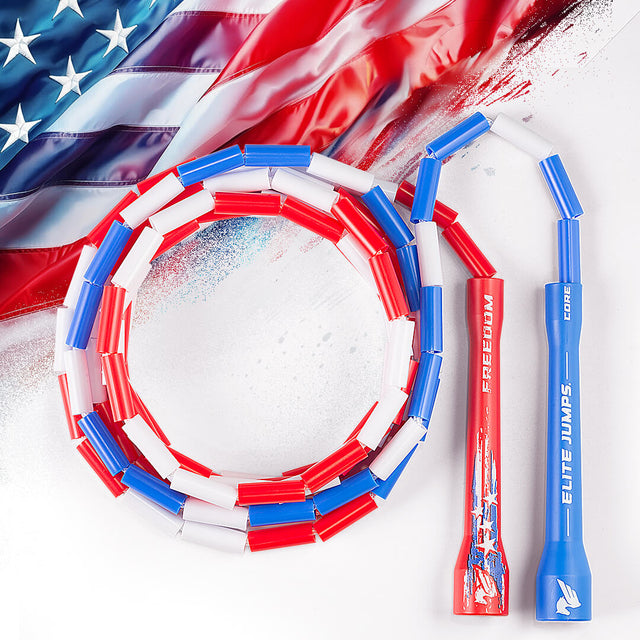 FREEDOM USA Flag Beaded Jump Rope | Elite Jumps